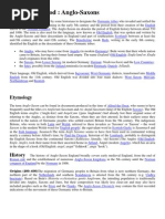 History of the Angles Tribe | PDF | Anglo Saxon England | Late Antiquity