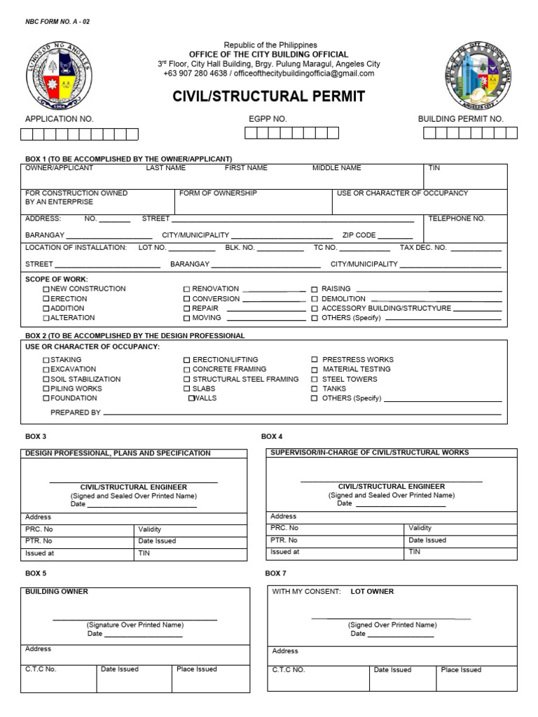 Civil-Structural Permit | PDF | Specification (Technical Standard)