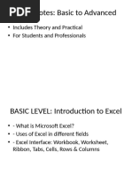 Excel Full Course Beginner To Advanced | PDF