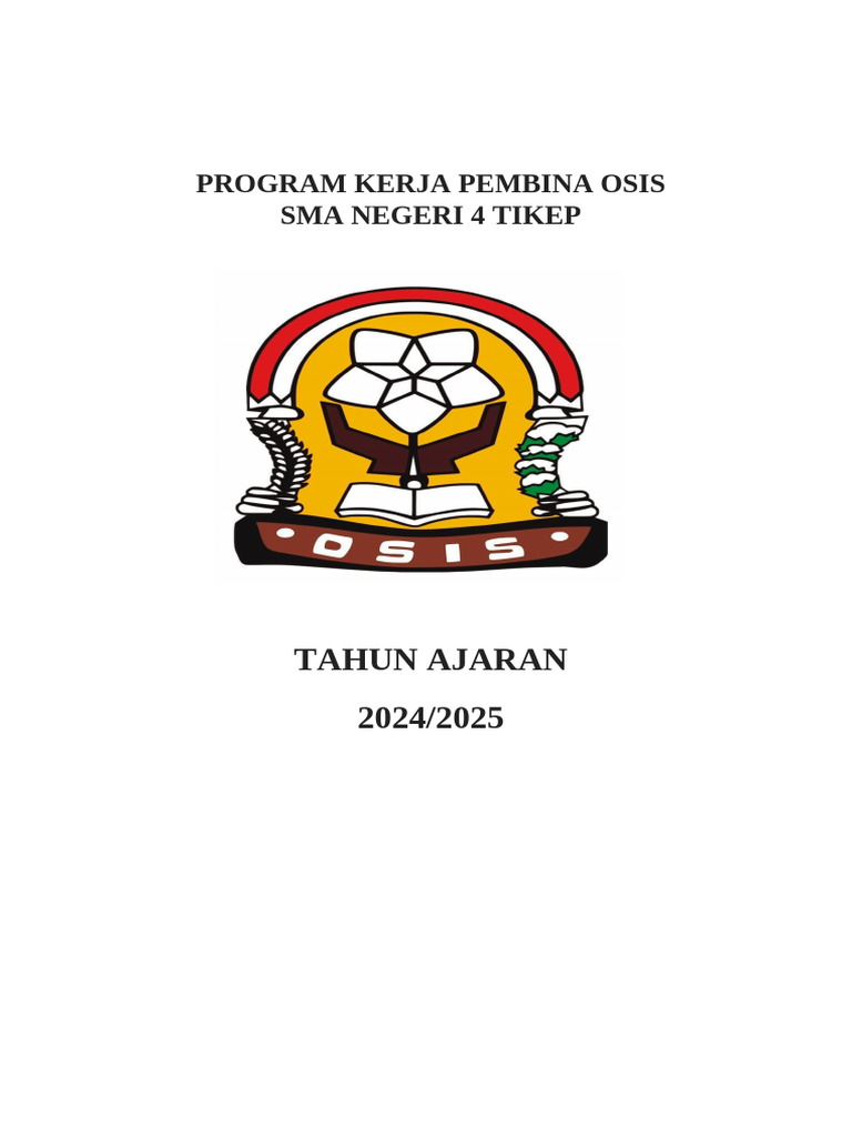 Program kerja pembina OSIS | PDF
