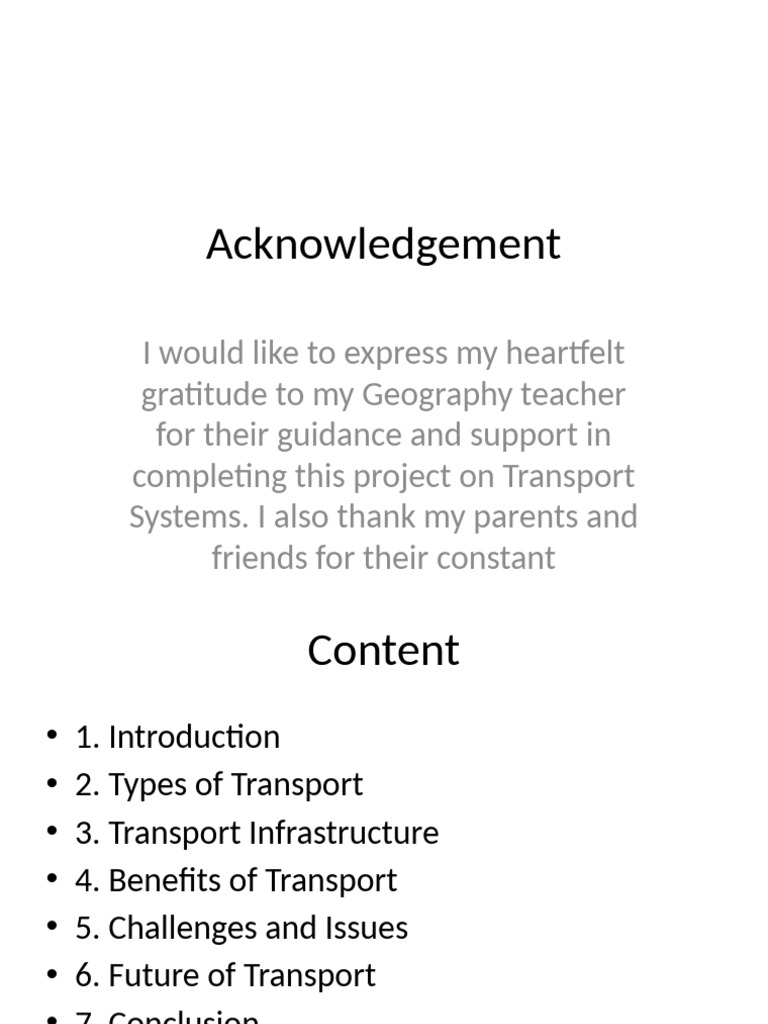 Transport Systems Geography Project Class10-1 | PDF | Transport ...