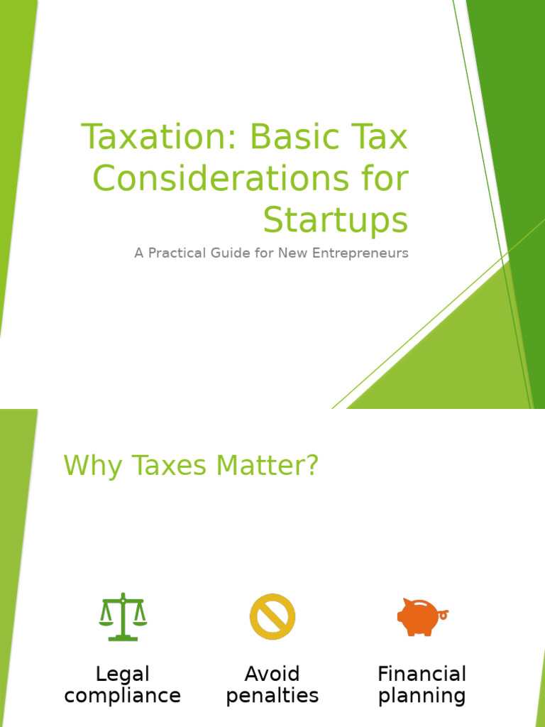 Tax and Compliance Guide for Startups | PDF | Taxes | Regulatory Compliance