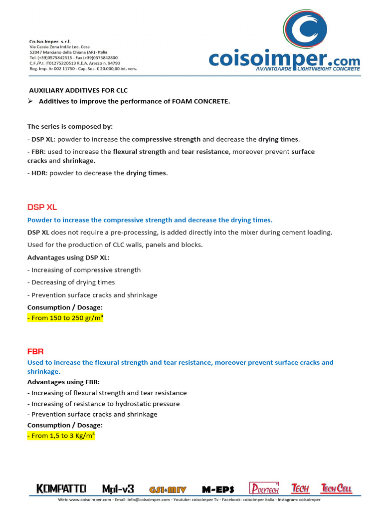 Auxiliary Additives For CLC | PDF