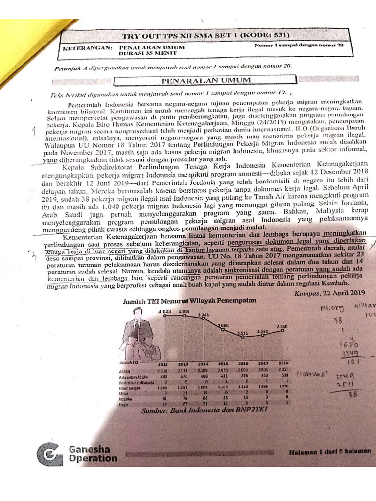 To 2 Go TPS TKD Saintek (Sfile | PDF