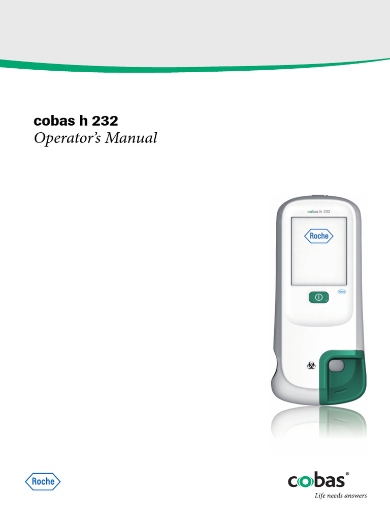 Cobas h232 Cardiovascular Analyser Roche Diagnostics Operator Manual | PDF | Password | Letter Case