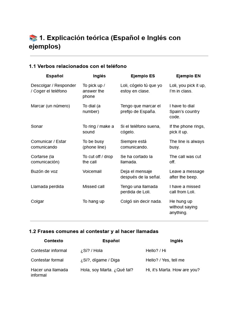Llamar Por Teléfono | PDF