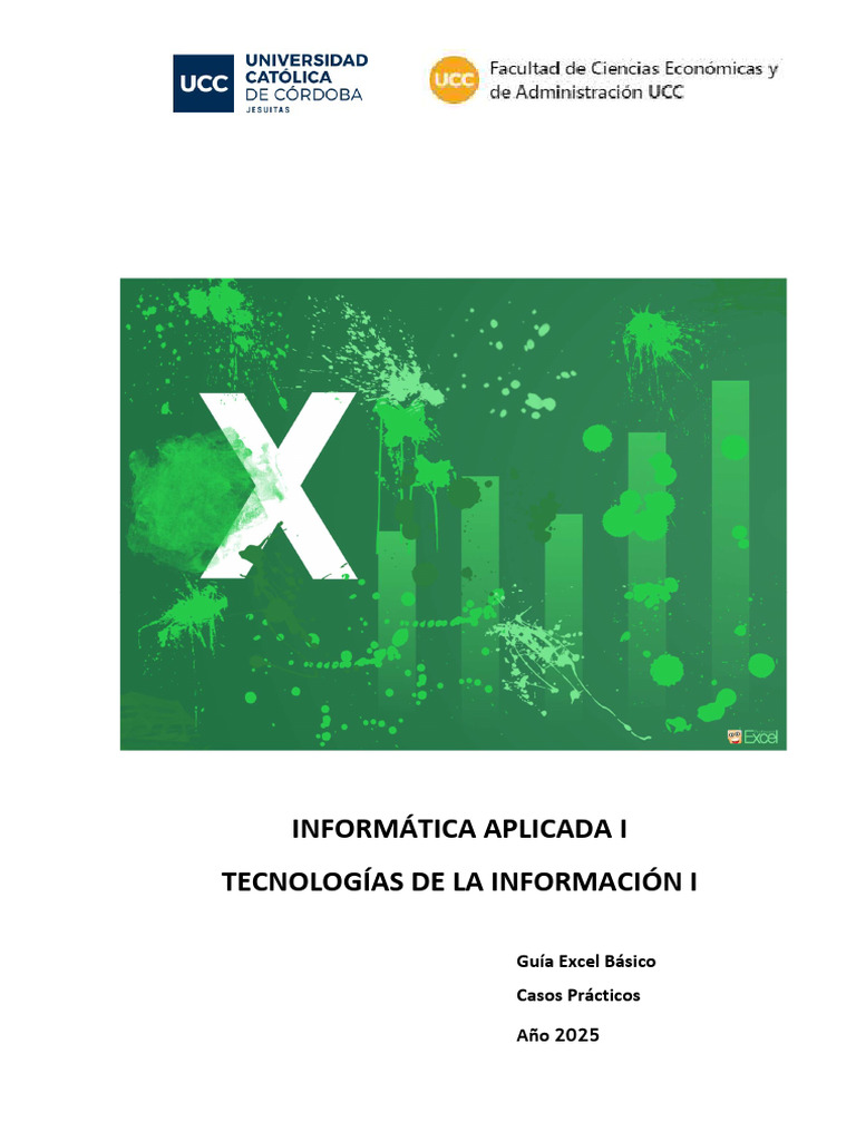 Guia Excel Basico - Prácticos - 2025 | PDF | Hoja de cálculo | Microsoft Excel