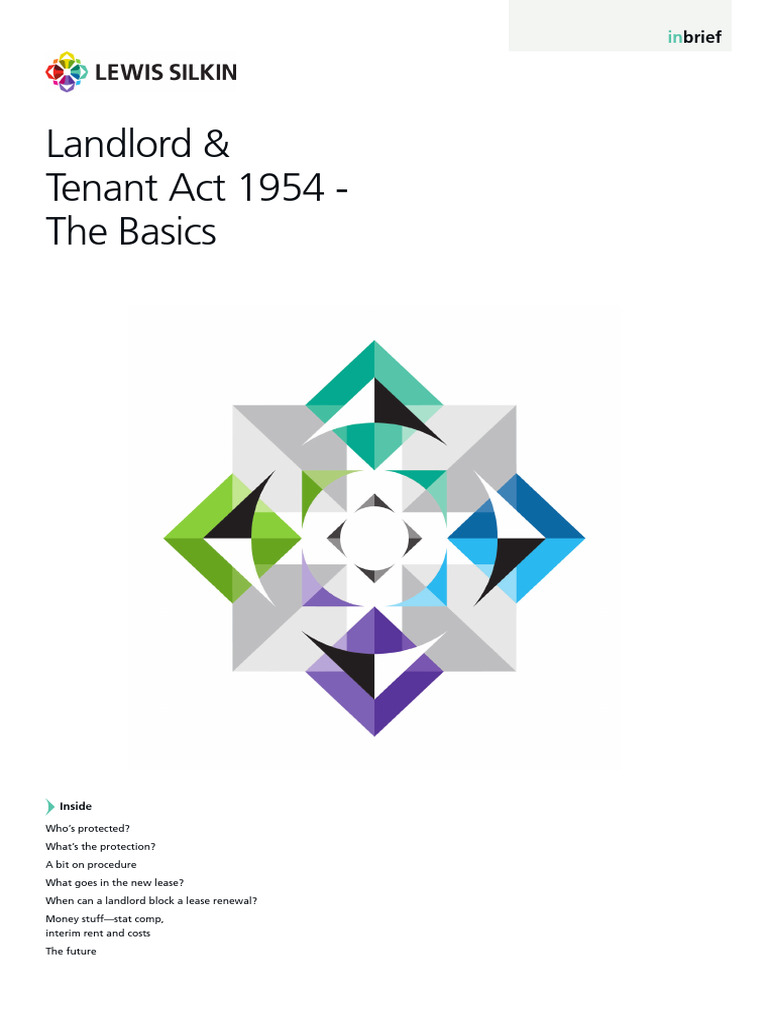 Overview of the Landlord & Tenant Act 1954 | PDF | Leasehold Estate | Lease