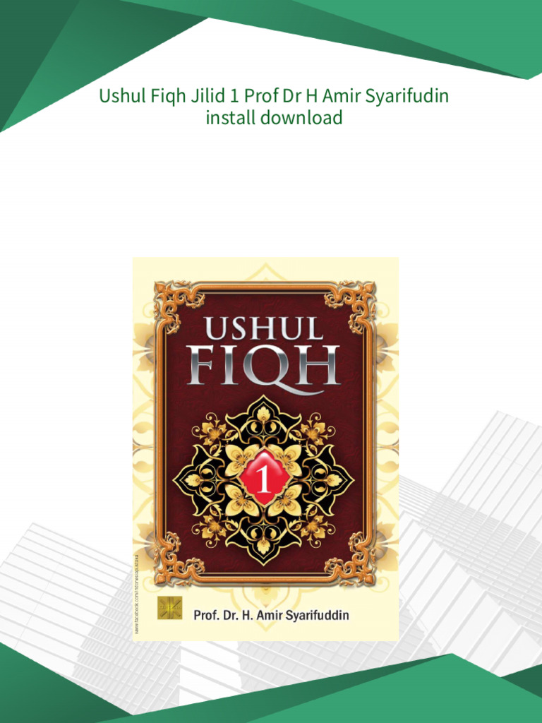 Ushul Fiqh Jilid 1 oleh Amir Syarifuddin | PDF