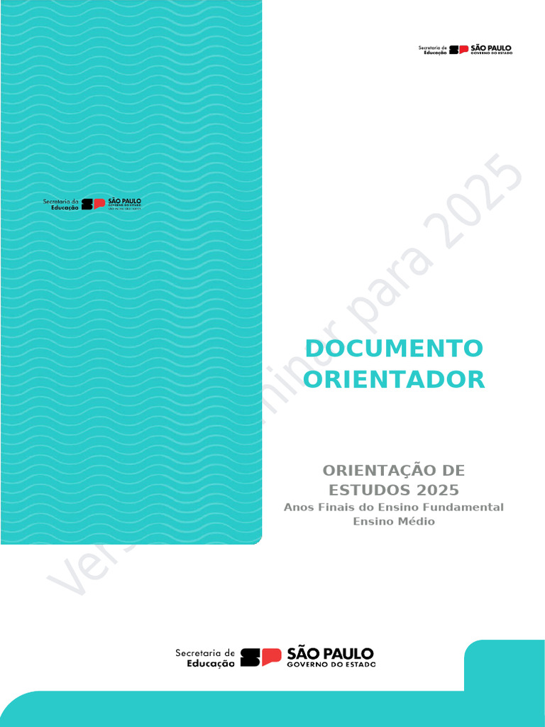 Documento Orientador - Orientação de Estudos | PDF | Pedagogia ...