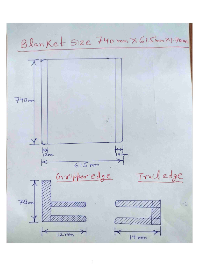 Blanket Drawing - Narrow Gap | PDF