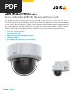 Datasheet Axis p3735 Ple Panoramic Camera en US 443423 | PDF | Camera ...