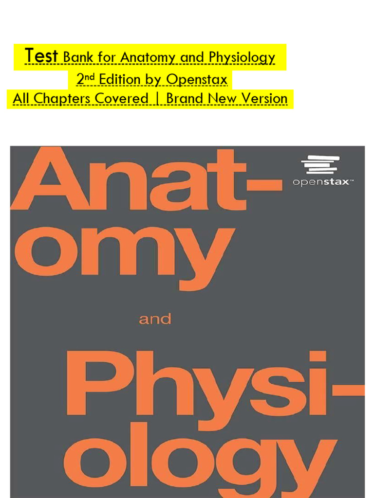 OpenStax Anatomy & Physiology Test Bank | PDF | Cell Biology | Biology