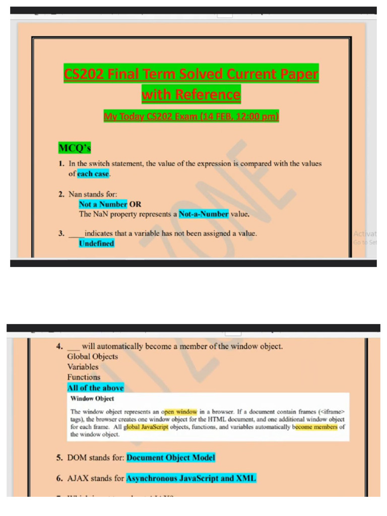 Cs202 Final File | PDF