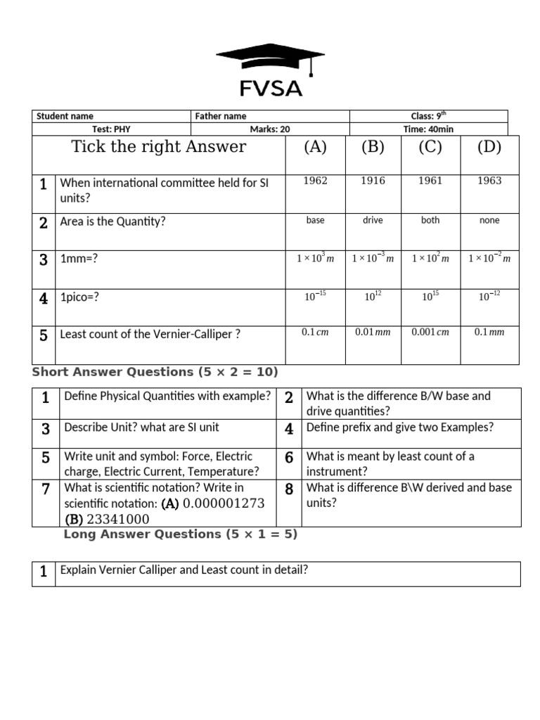 9th Phy ch1 Half | PDF
