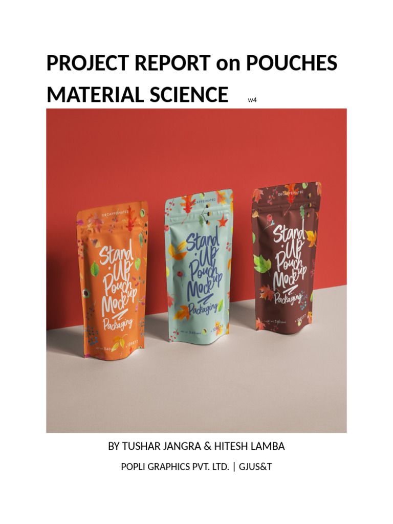Project Report On Pouch Material Science (AutoRecovered) | PDF ...