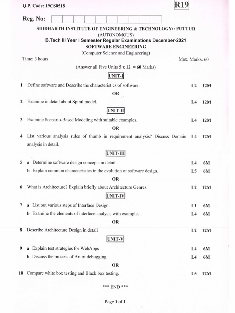 19CS0518 | PDF | Engineering | Technology Development