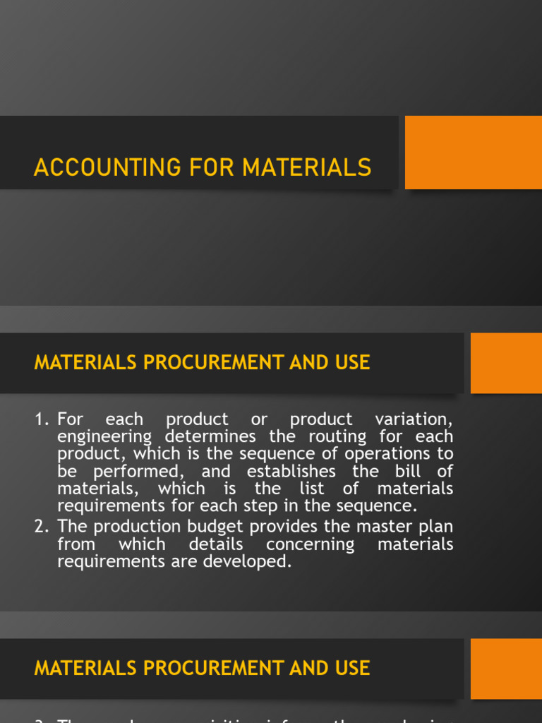 CA 4 Accounting For Materials | PDF | Debits And Credits | Cost Of Goods Sold