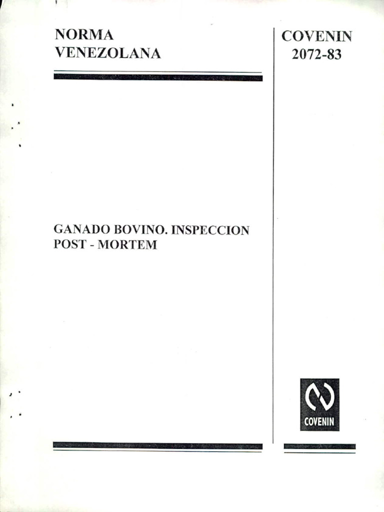 Covenin 2072 83 | PDF