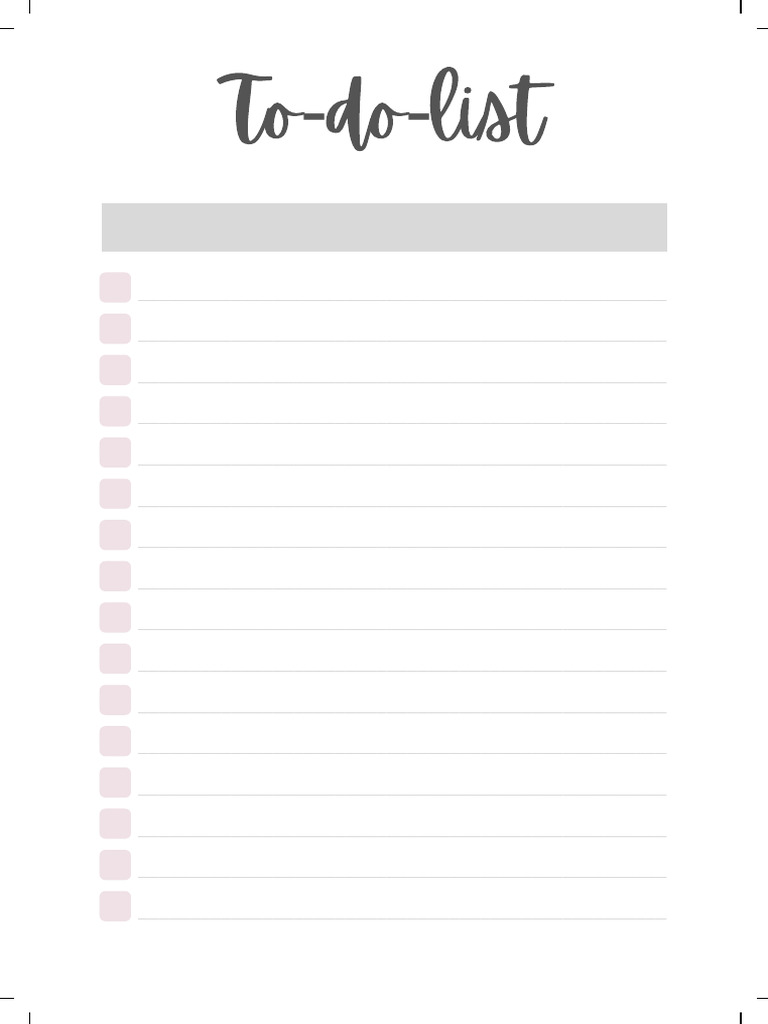 To-Do-List 2 | PDF