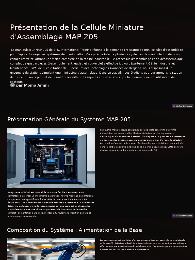 Presentation-de-la-Cellule-Miniature-dAssemblage-MAP-205 | PDF