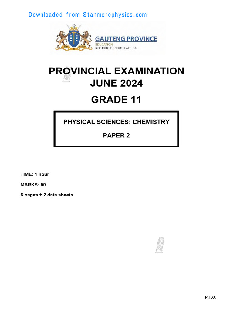 WP Contentuploads202410GP Physical Sciences Grade 11 June 2024 P2 and ...