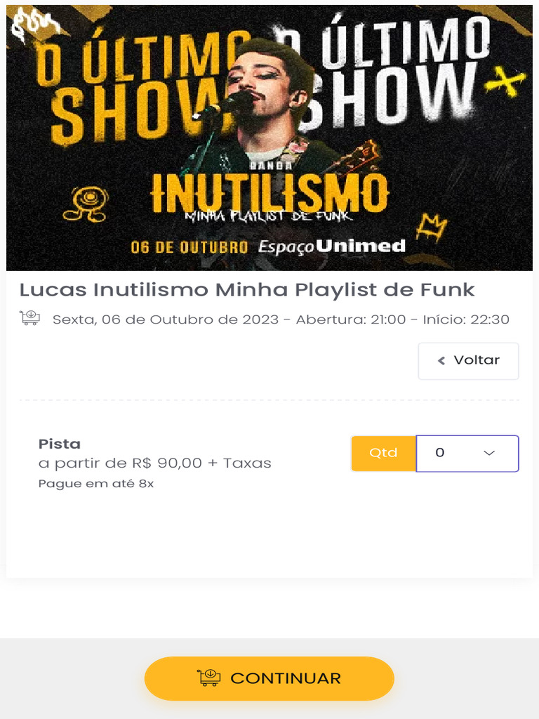 Ticket360 Lucas Inutilismo Minha Playlist de Funk Lucas Inutilismo Minha Playlist de Funk | PDF