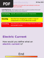 KS3 Physics: Electric Current & Voltage | PDF | Voltage | Electric Current