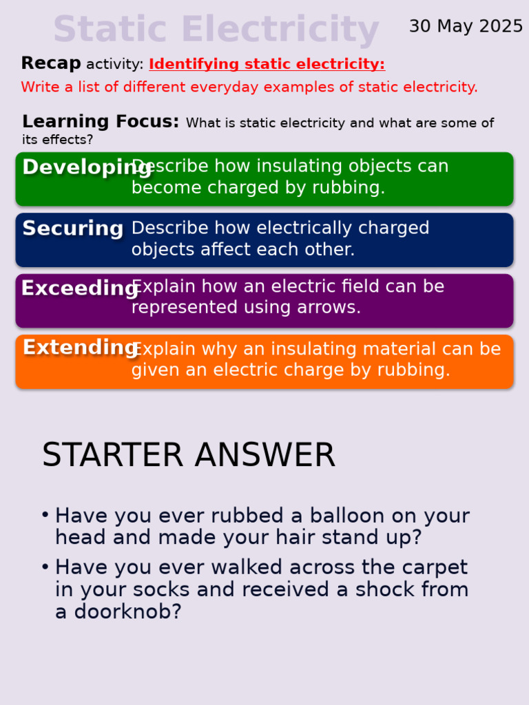Static Electricity | PDF | Electric Charge | Electricity