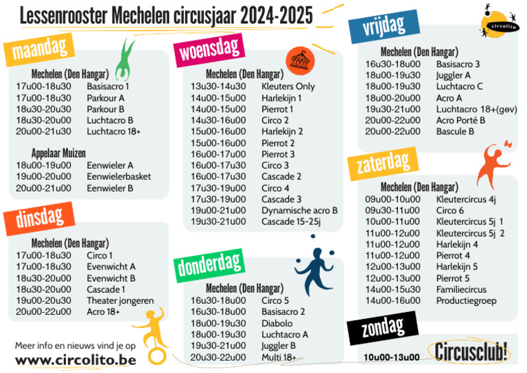 Lessenrooster Mechelen 24 25 V3 | PDF
