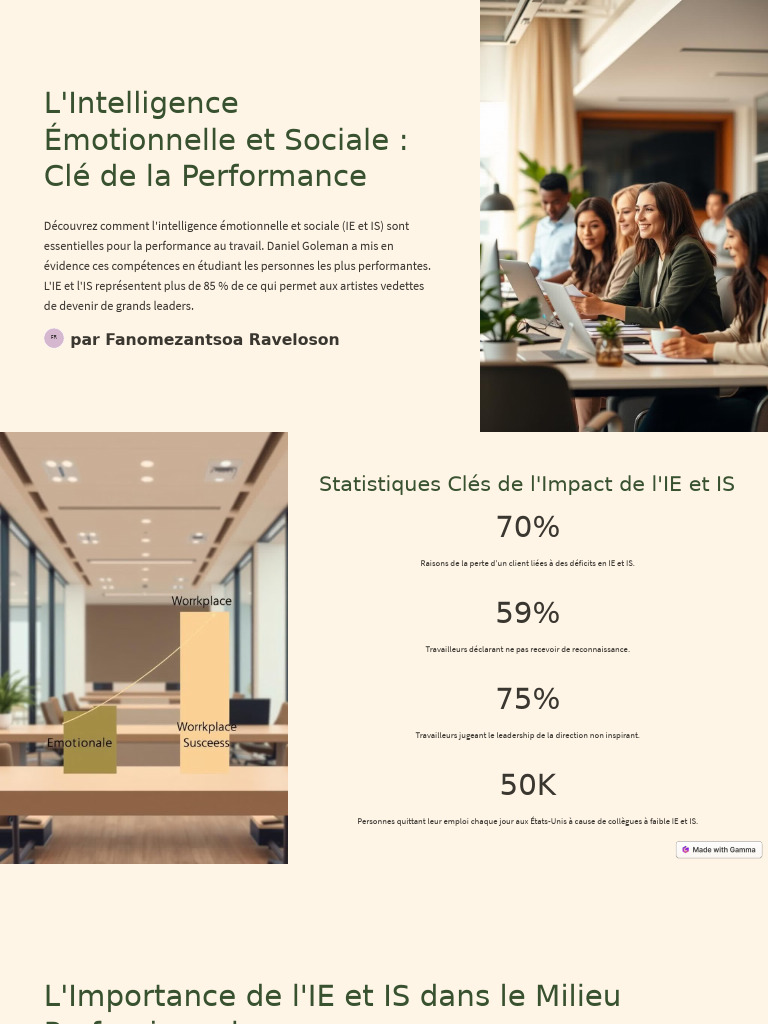 LIntelligence-Emotionnelle-et-Sociale-Cle-de-la-Performance | PDF ...