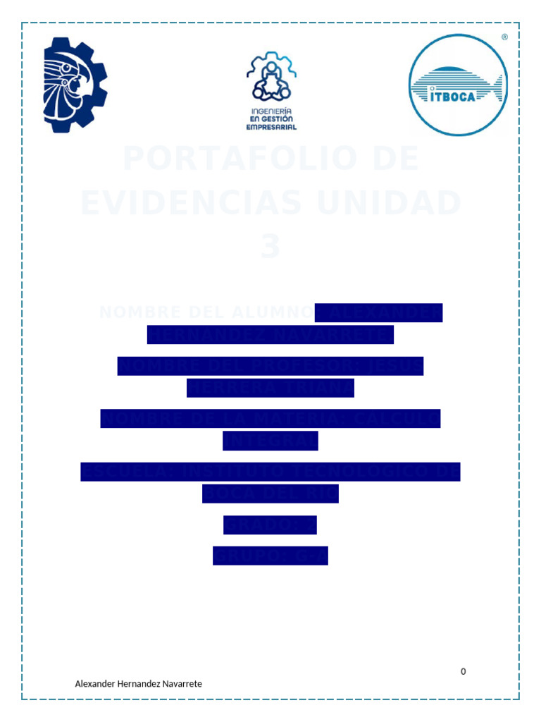 Portafolio de Evidencias Unidad 3 Sarahi Polanco | PDF | Integral | Objetos matemáticos