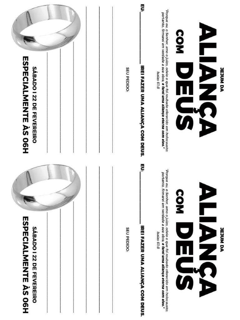 Aliança Com Deus | PDF