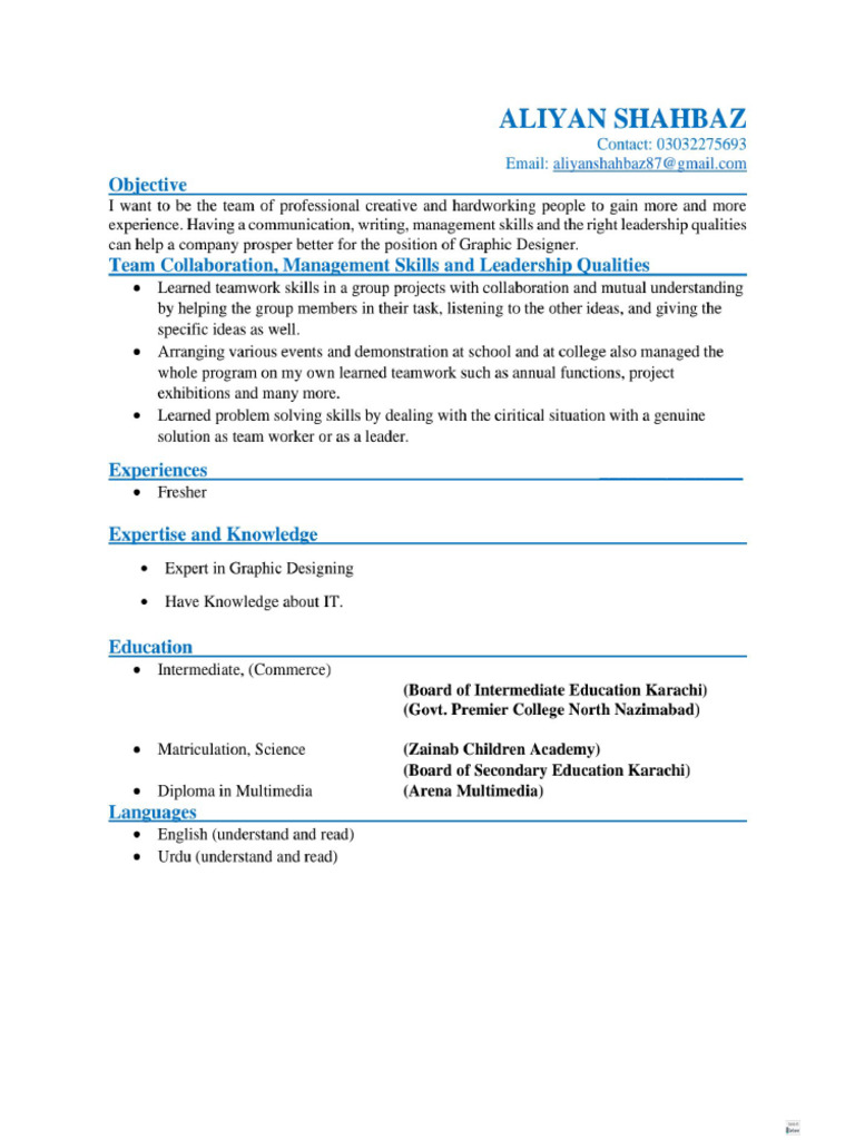 Aliyan Shahbaz | PDF