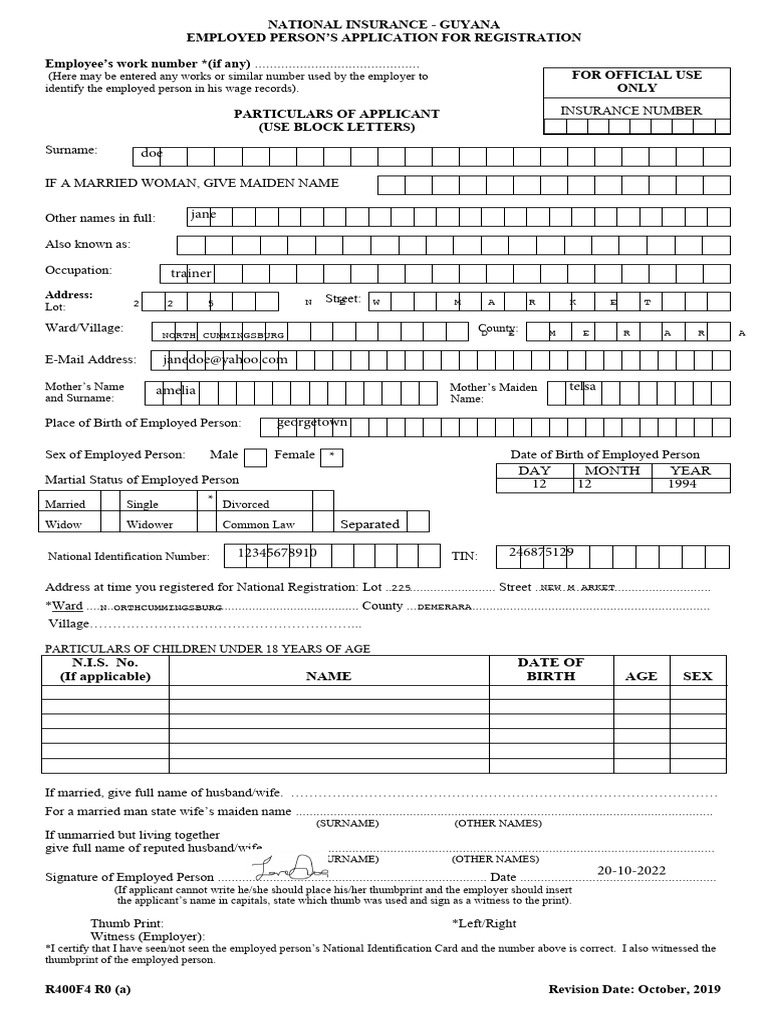 NIS APPLICATION Examples | PDF | Social Institutions