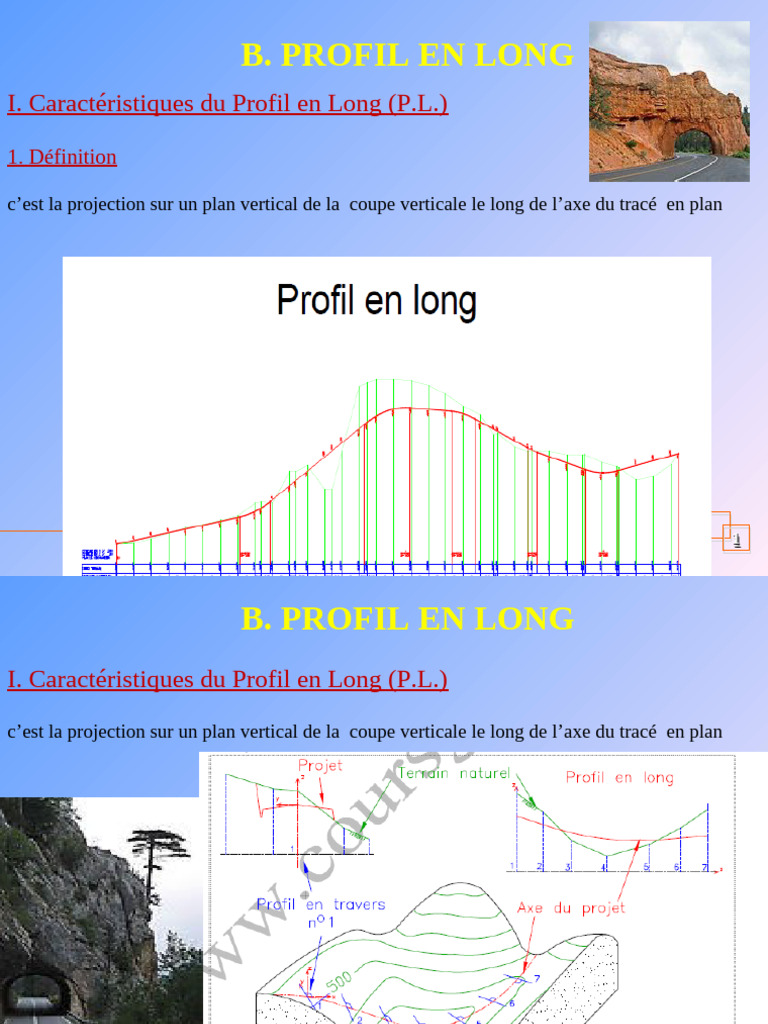 Caractéristiques du Profil en Long | PDF | Angle