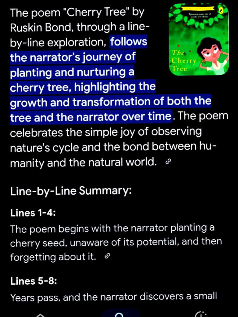 Cherry Tree | PDF