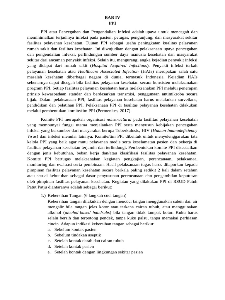 Bab Iv Ppi RS | PDF