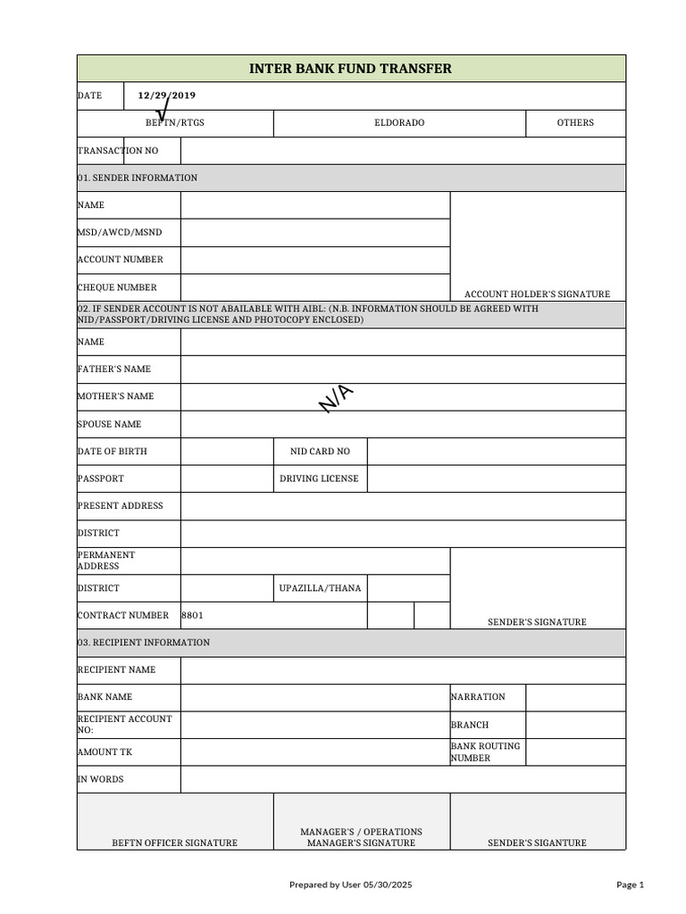Beftn Form | PDF