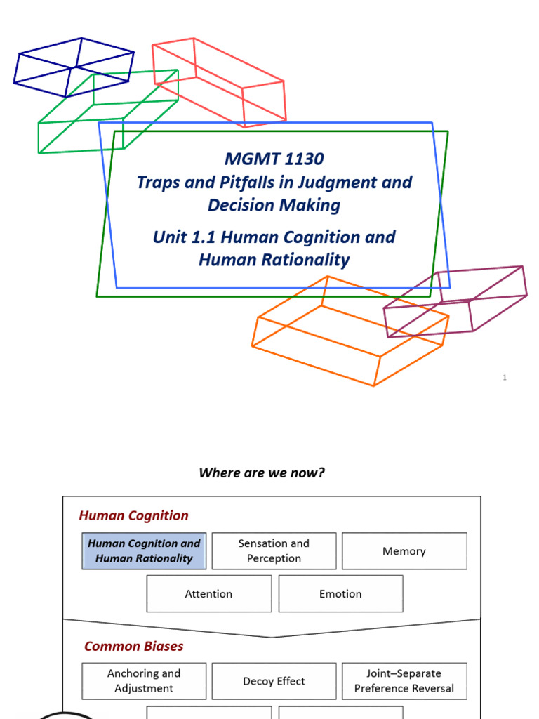 Unit 1.1 Human Cognition and Rationality | PDF | Heuristic | Rationality
