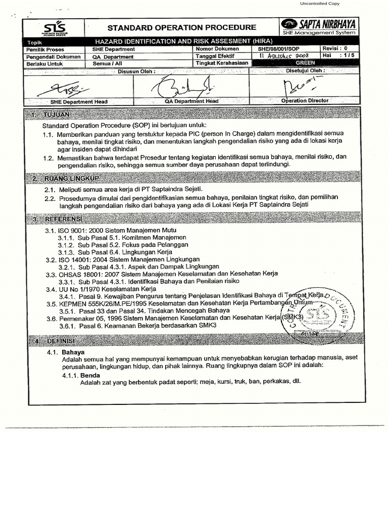 She 08 001 Sop Hira | PDF