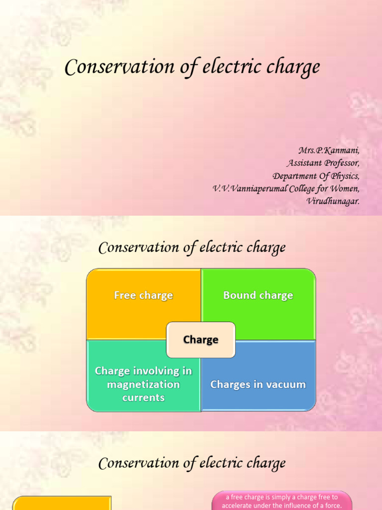 Conservation of Electric Charges | PDF | Electric Charge | Electric Current