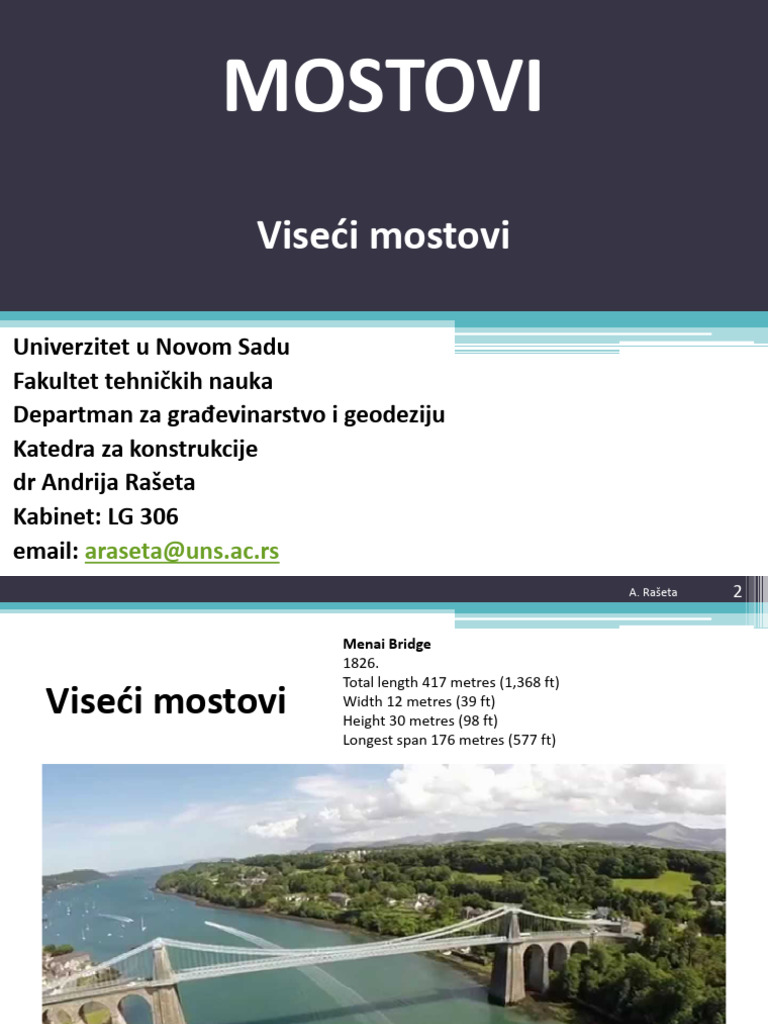 17 Mostovi - Viseci Mostovi | PDF