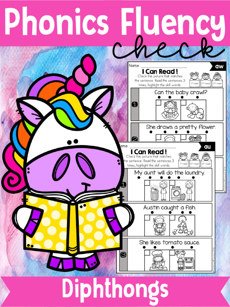 5 - Phonics Fluency Check (Diphthongs) | PDF | Freedom Of Expression ...