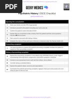 Fall History OSCE Checklist Geeky Medics | PDF | Patient | Medicine