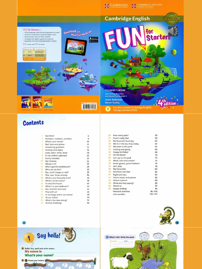 FUN For Starters Cambridge 4th Edition SB | PDF