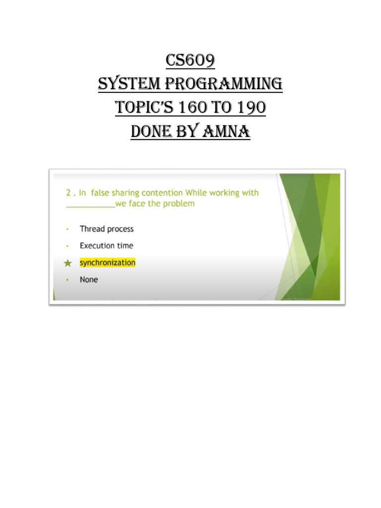 CS609 Amna.160 To 190 Mcqs | PDF