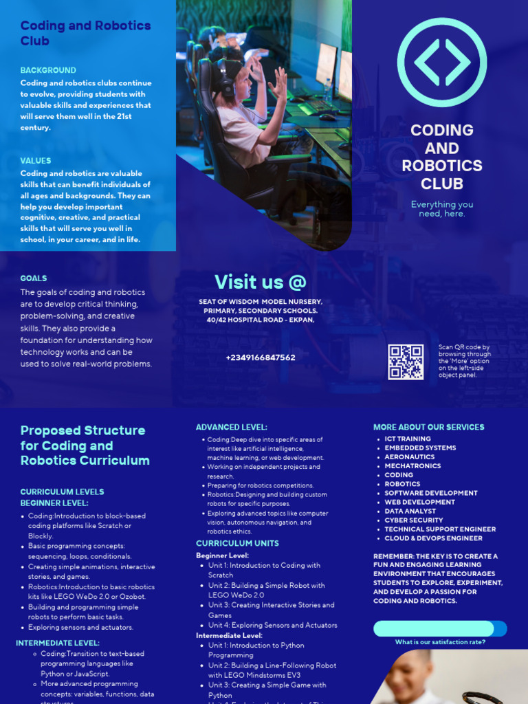 Coding and Robotics Club Overview | PDF | Robotics | Computer Programming