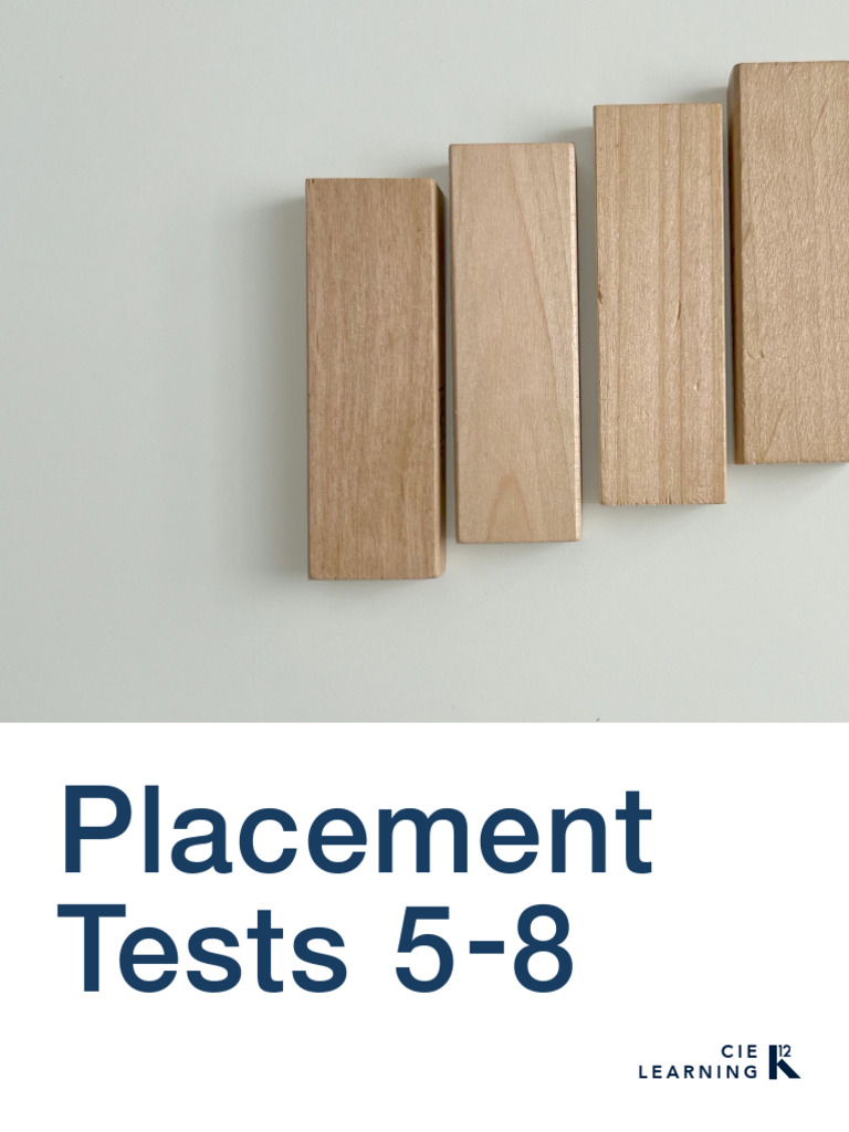 K-8 Math Placement Assessment Guide | PDF | Arithmetic | Mathematics