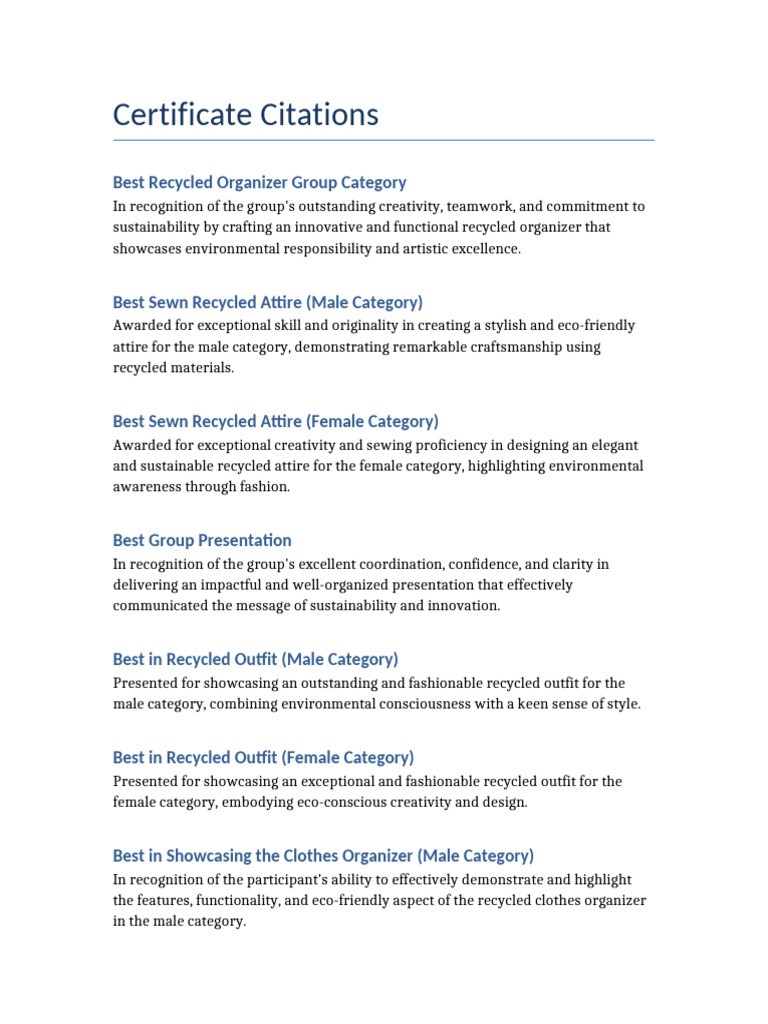 2023 Eco-Friendly Award Winners | PDF